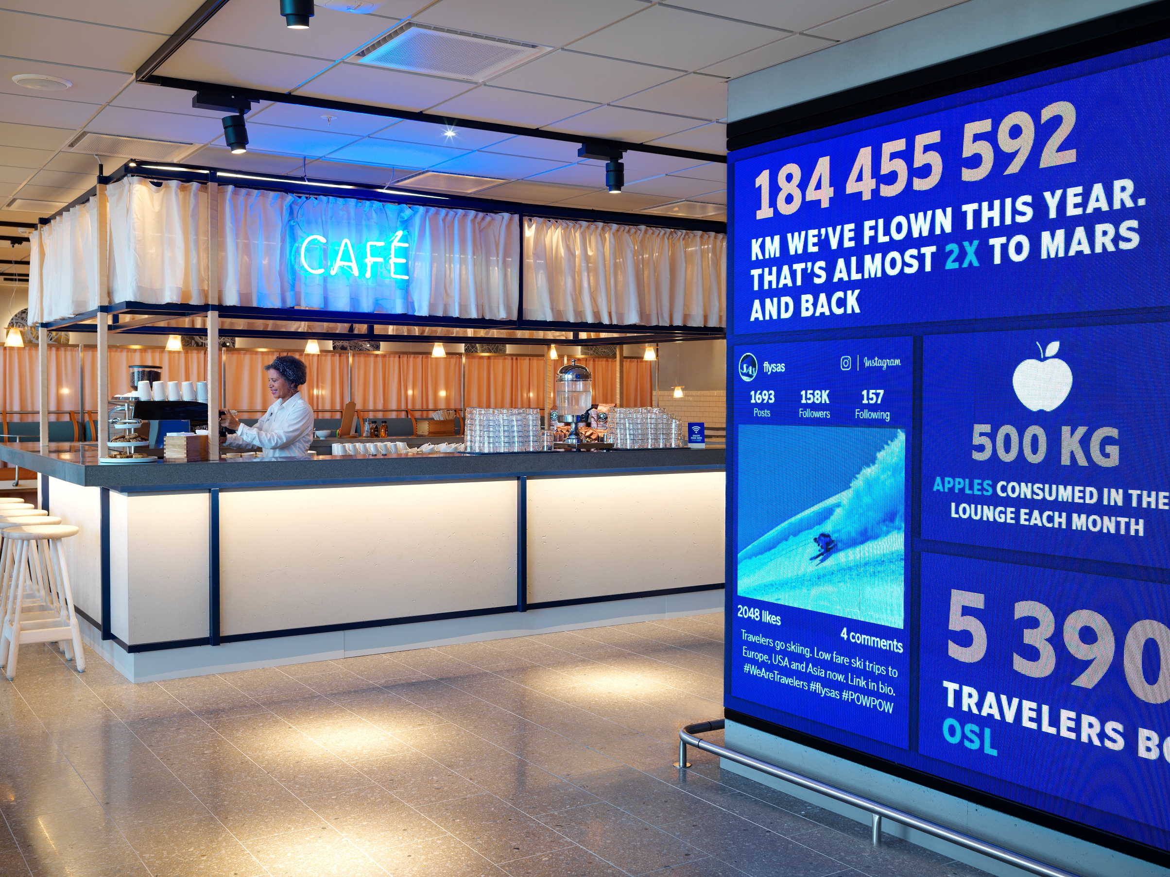 Beat jet lag at the SAS Experience Lounge at Oslo’s international ...